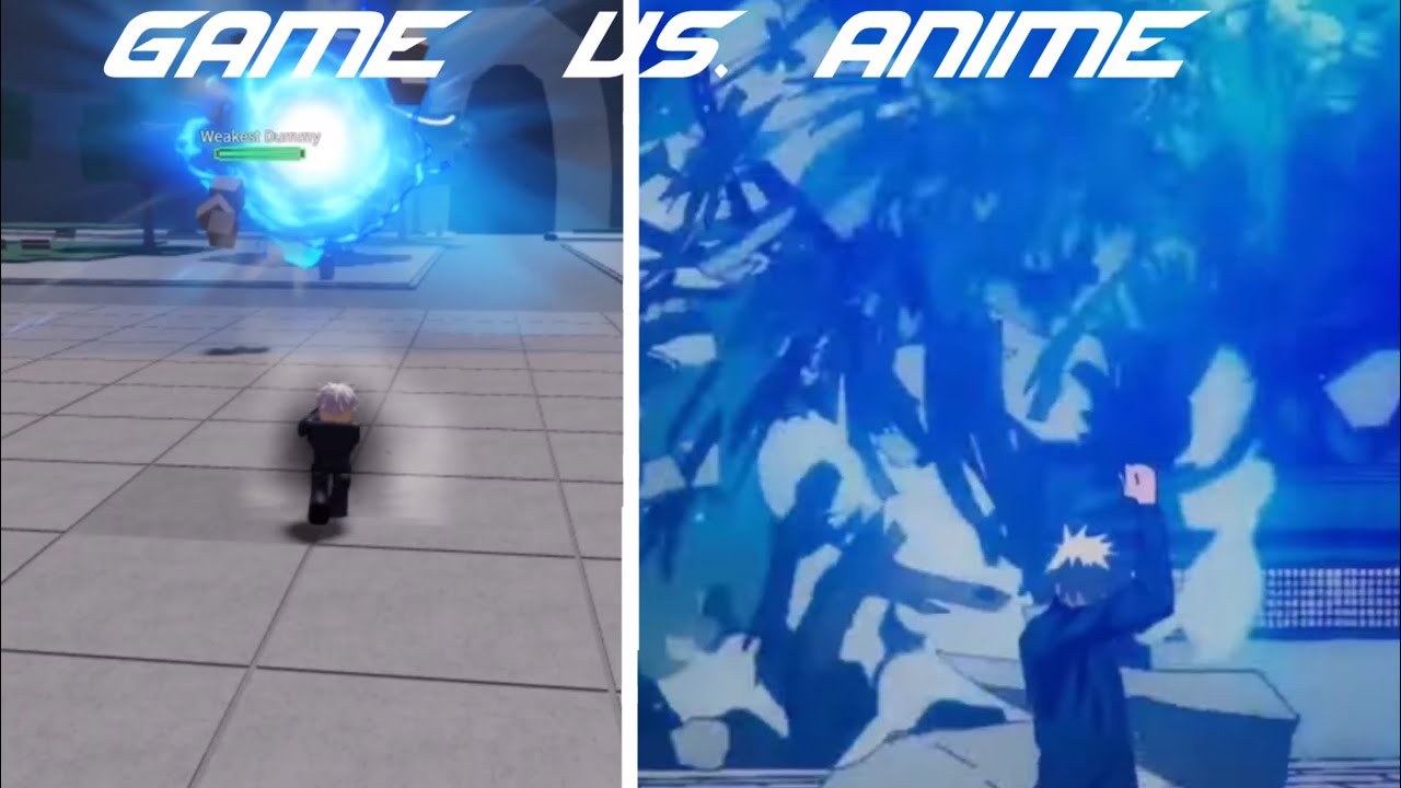 Gojo moveset in sbg and anime - YouTube