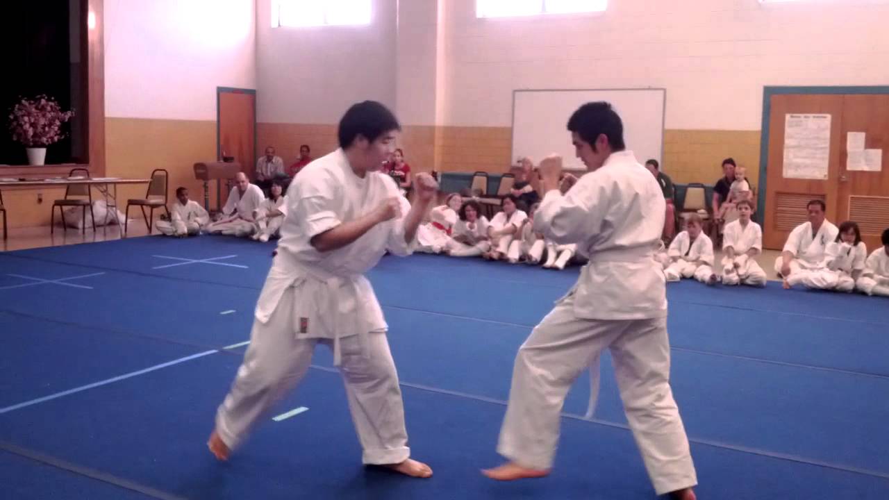 Kyokushin Ohio Karate Belt Test Kumite - YouTube