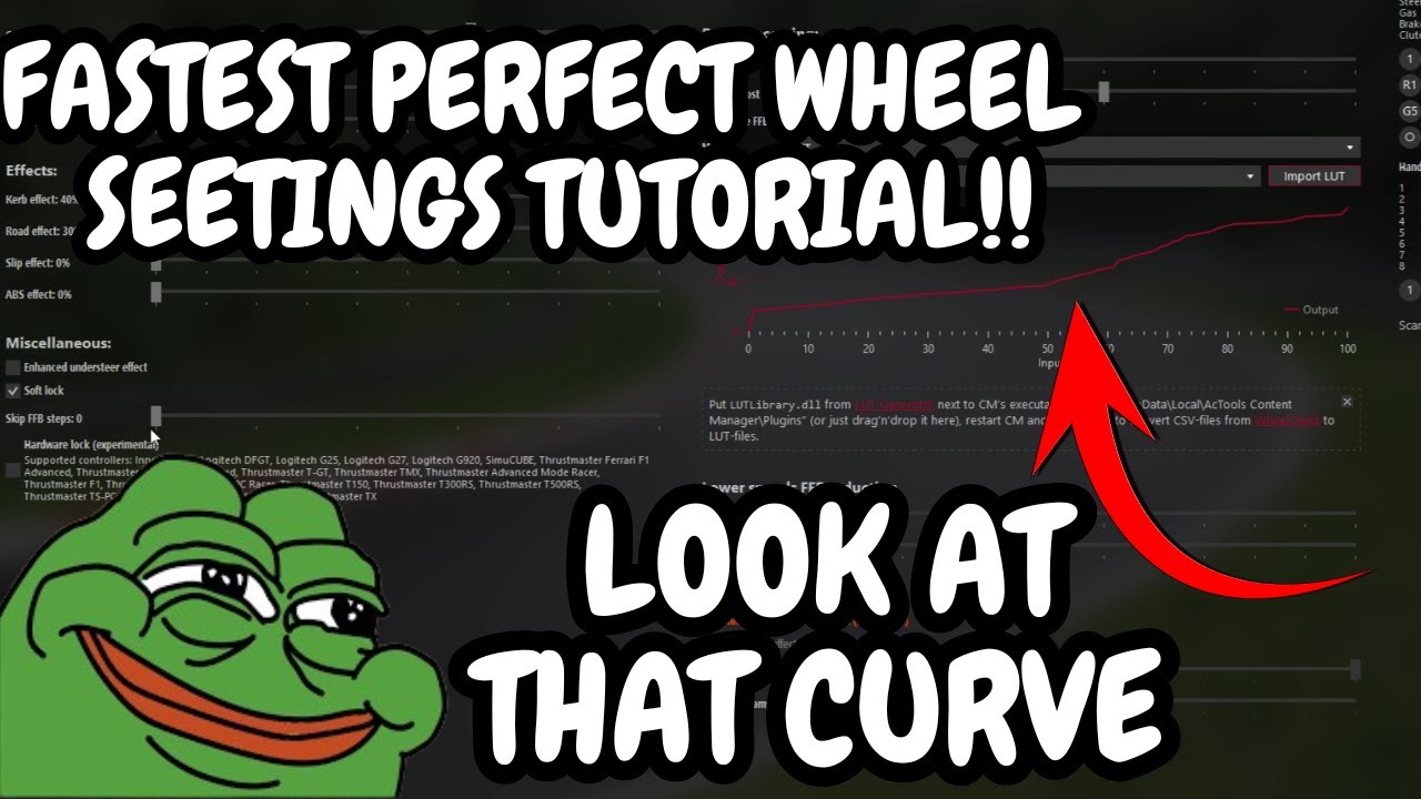 ASSETTO CORSA THE BEST WHEEL SETTINGS| FASTEST TUTORIAL EVER (Content ...