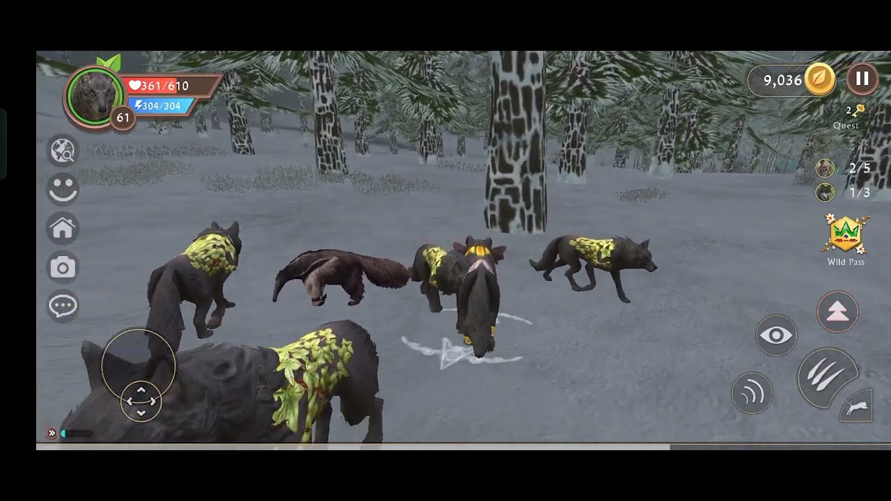 WildCraft Sim 3D ⚔️ Wolf Pack Hunting in Frozen Forest ️ - YouTube