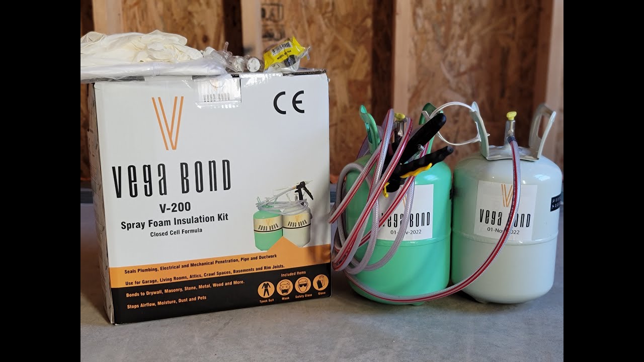 Vega Bond Closed Cell Spray Foam Insulation Kit V200 and V600. 600 sqft ...