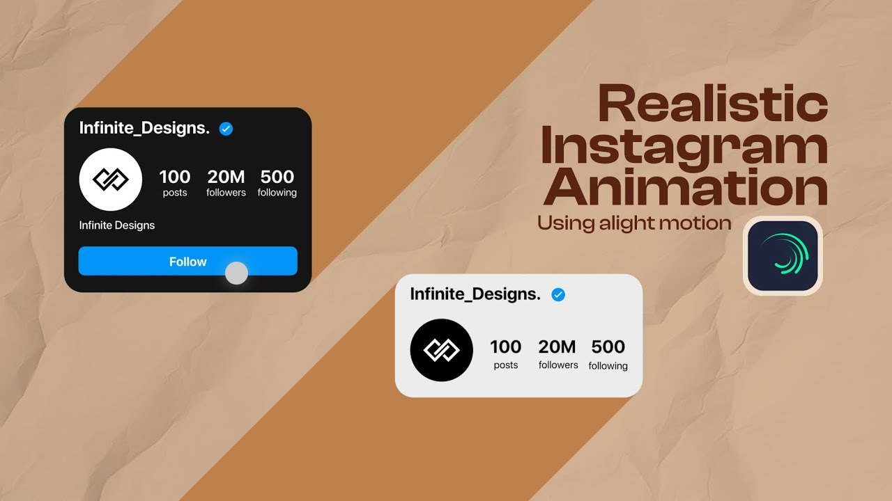 Instagram animation using alight motion. - YouTube