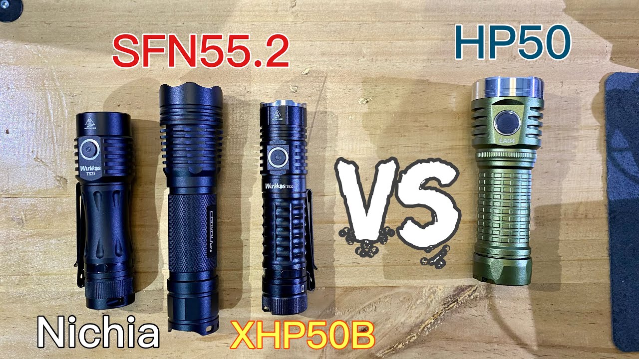 Bandingkan senter EDC sebar super terang Wurkkos ts25 vs ts22 vs Convoy ...