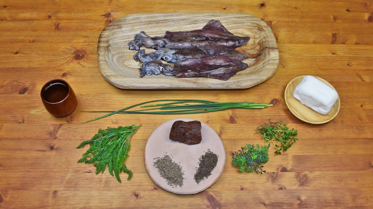 Ancient Greek Stuffed Calamari - YouTube