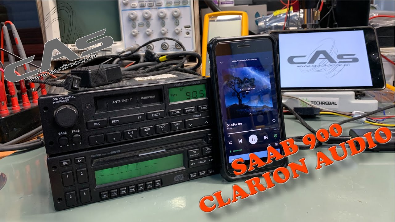 Saab 900 Clarion Audio Set & BT Audio - YouTube