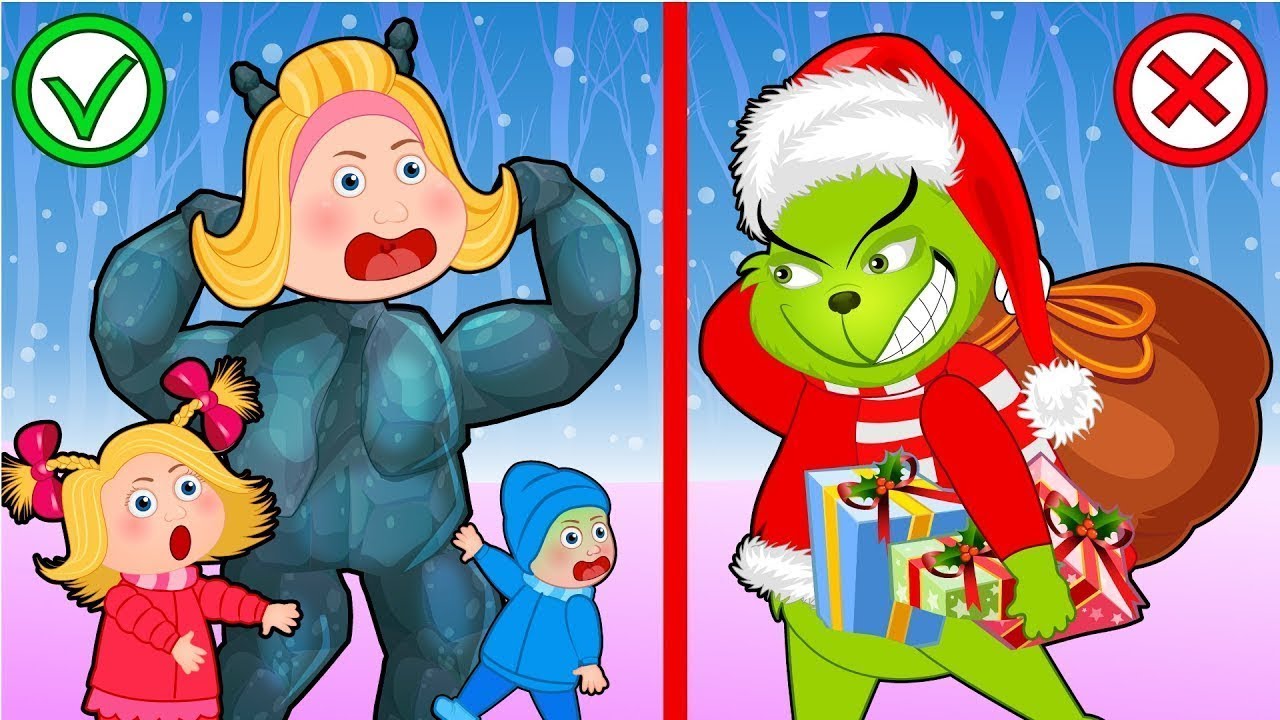 The Grinch Magic Time Stop 💖 The Grinch Babysitter Showdown💖 Cartoon ...