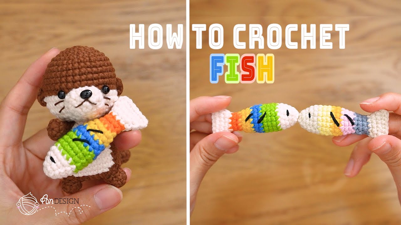How to crochet fish | 小鱼儿钩针编织 | Easy for Beginner - YouTube
