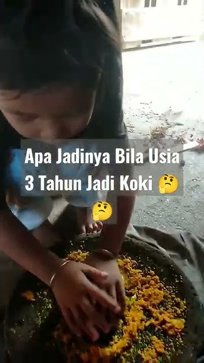 Apa Jadinya bila Anak Usia 3 Tahun Jadi KOKI #koki #Kokiusia3tahun #galerysagugurat #short - YouTube
