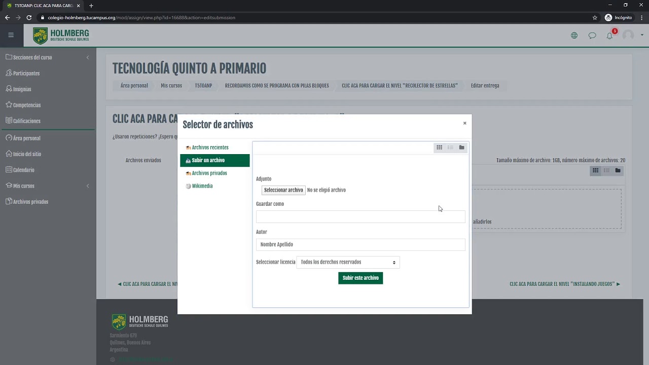 #3 TUTORIAL PARA ESTUDIANTES: SUBIR TAREAS A LA PLATAFORMA - YouTube
