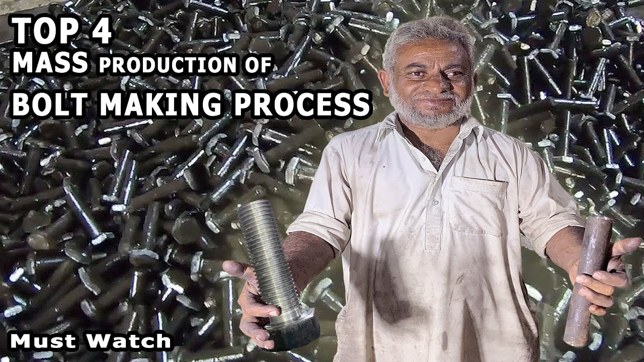 Top 4 Mass Production of Bolt Making Process | Tour of a State-of-the ...