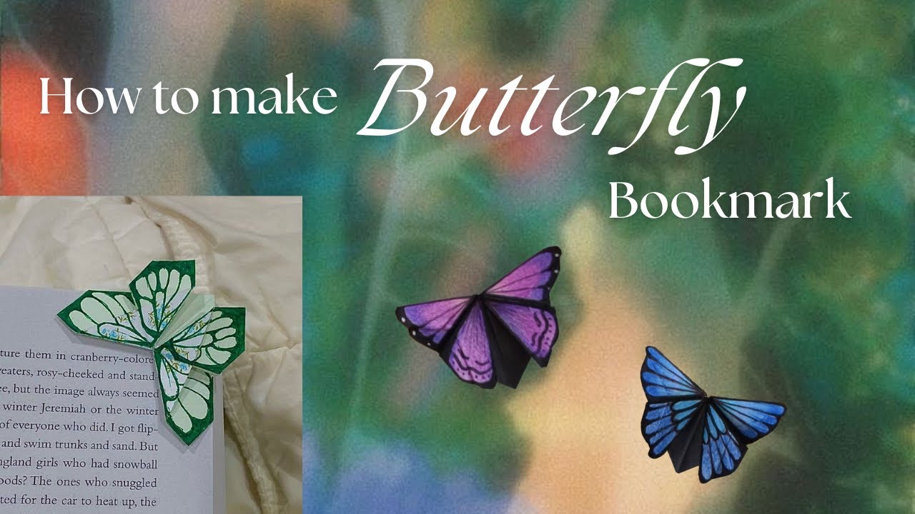 🦋 How to make butterfly bookmark | Easy tutorial | Follow along ...