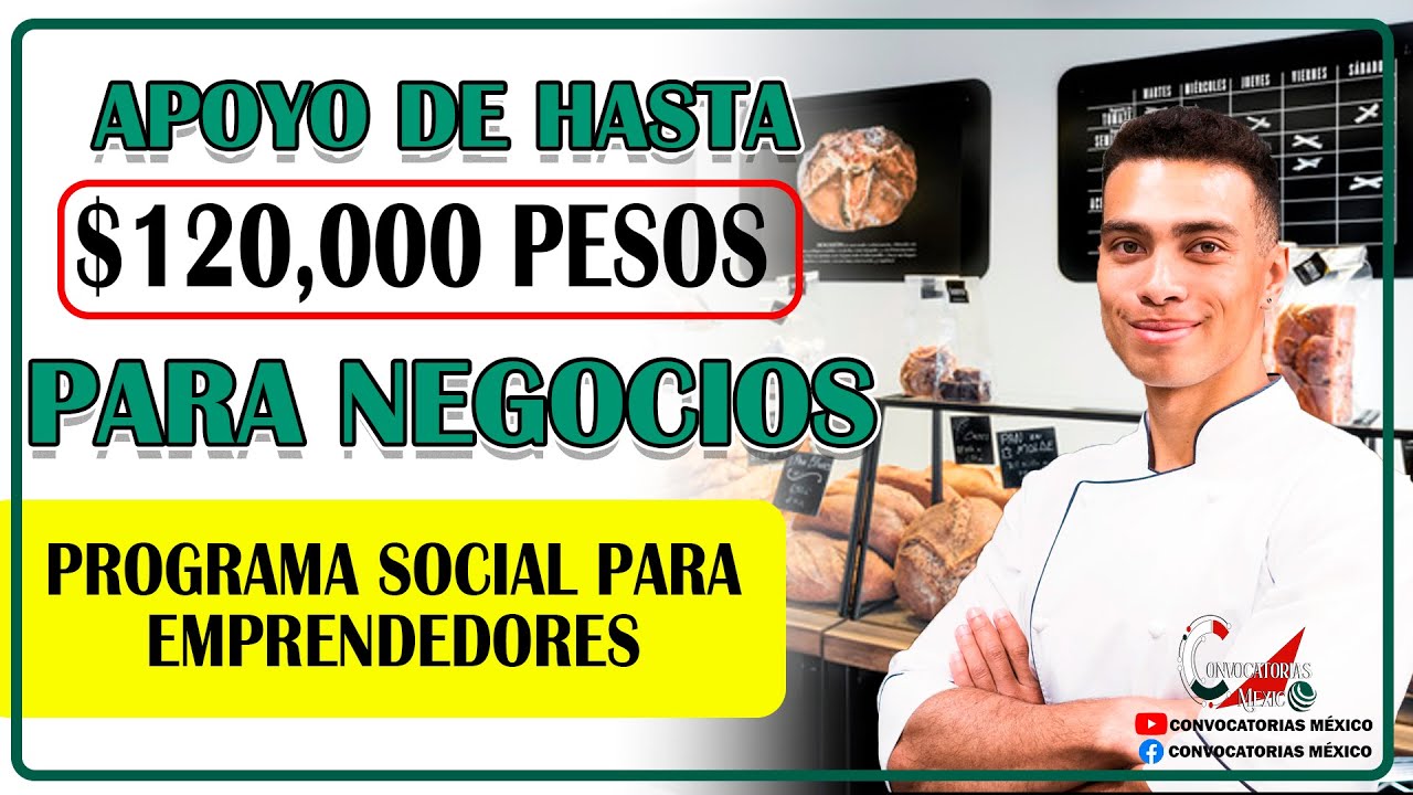 ¡SOLCITA YA! Apoyo de 120 mil pesos para NEGOCIOS; Proceso del REGISTRO ...