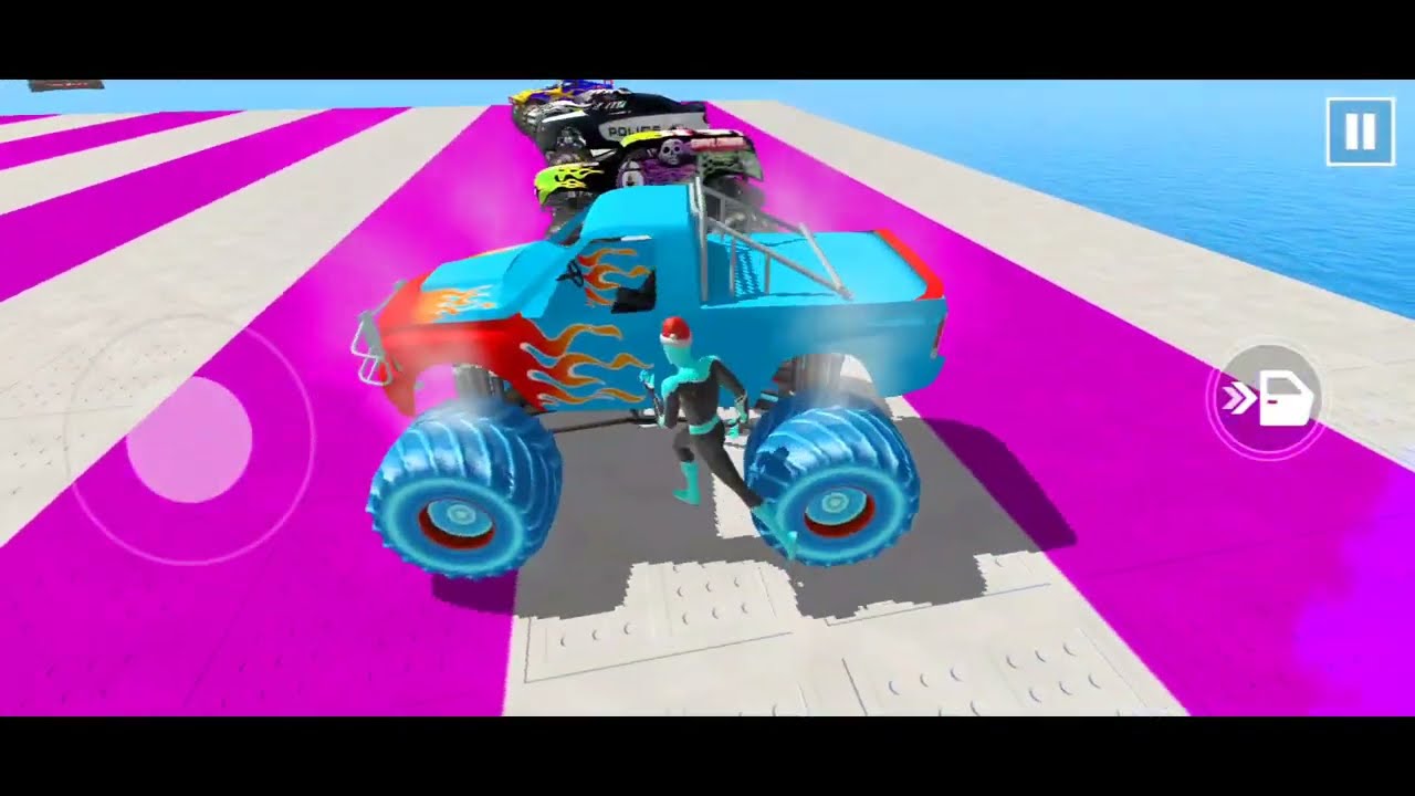 Extreme Monster Racing Car Game Play Store | Monster Truck Game ...