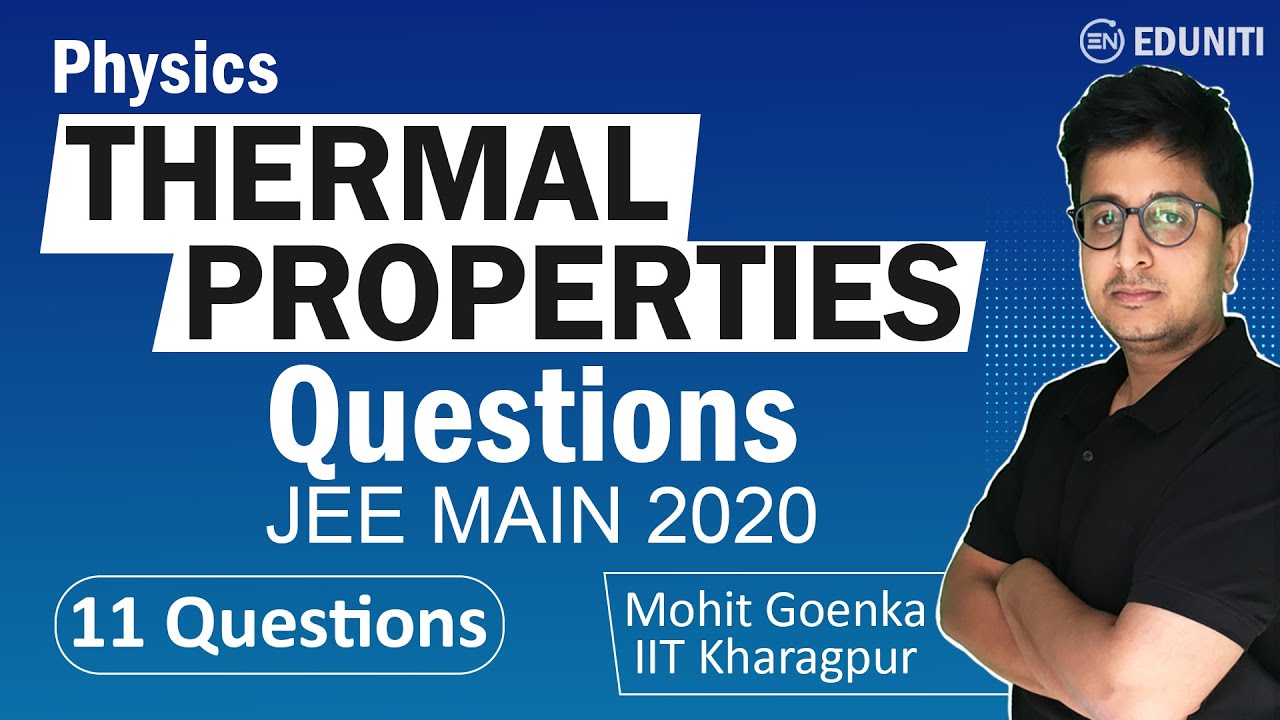 Thermal Properties | JEE Main 2020 Solution | JEE Physics | PYQs ...