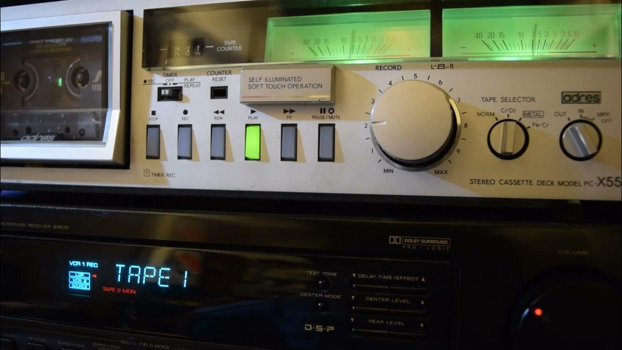 Aurex PC-X55AD cassette tape deck Vintage 1981's - YouTube