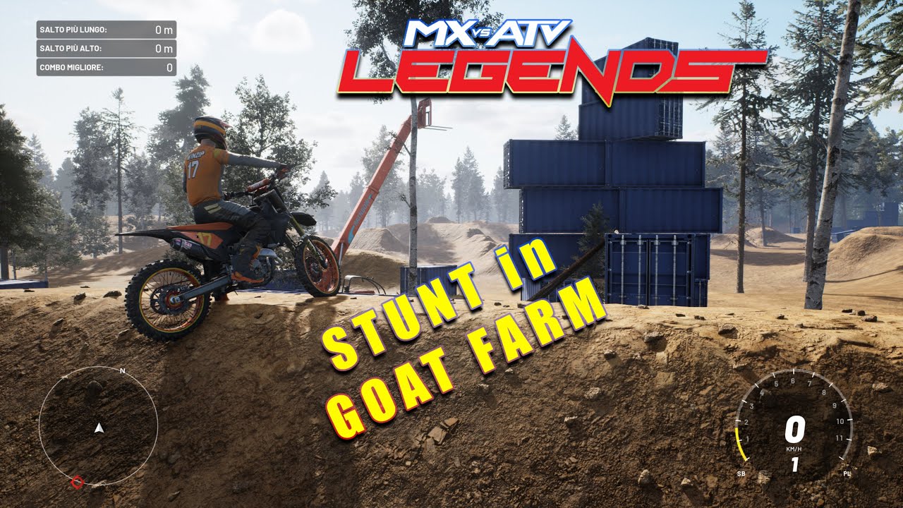 Mx Vs Atv Legends GOAT FARM STUNTS With Honda Crf450 - 2023 - YouTube