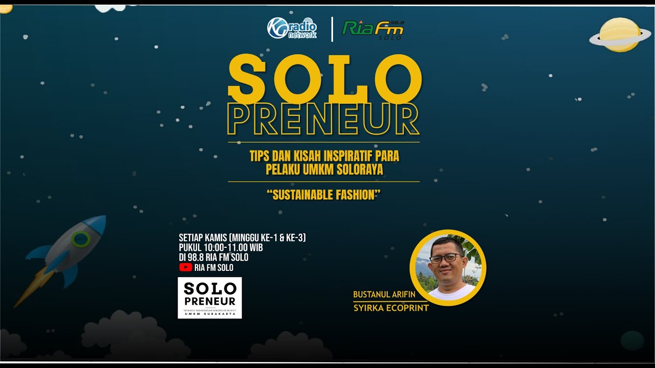 🔴 SOLO PRENEUR : SUSTAINABLE FASHION - YouTube