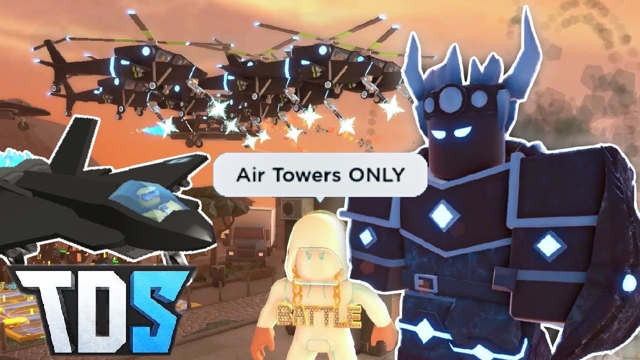 Solo Fallen Mode ONLY using Air Towers (with supports) | TDS Roblox ...
