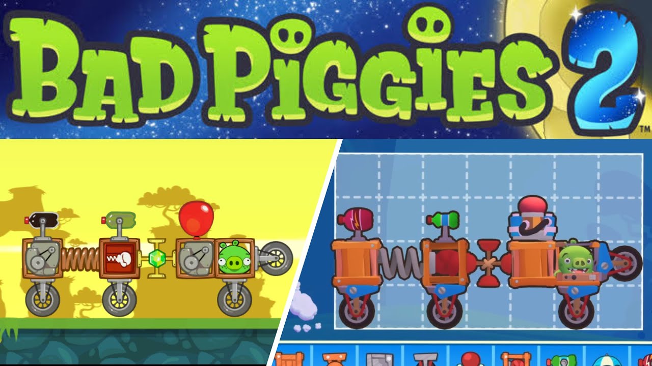 Bad piggies vs bad piggies 2 - YouTube