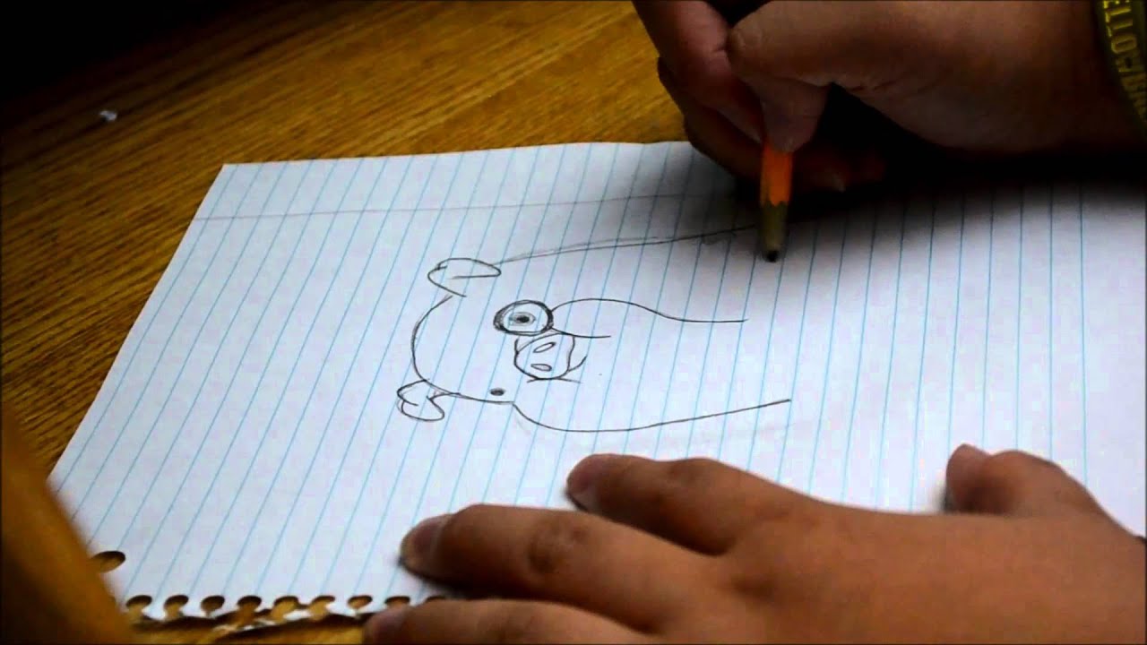 Drawing Gravity Falls : Waddles - YouTube