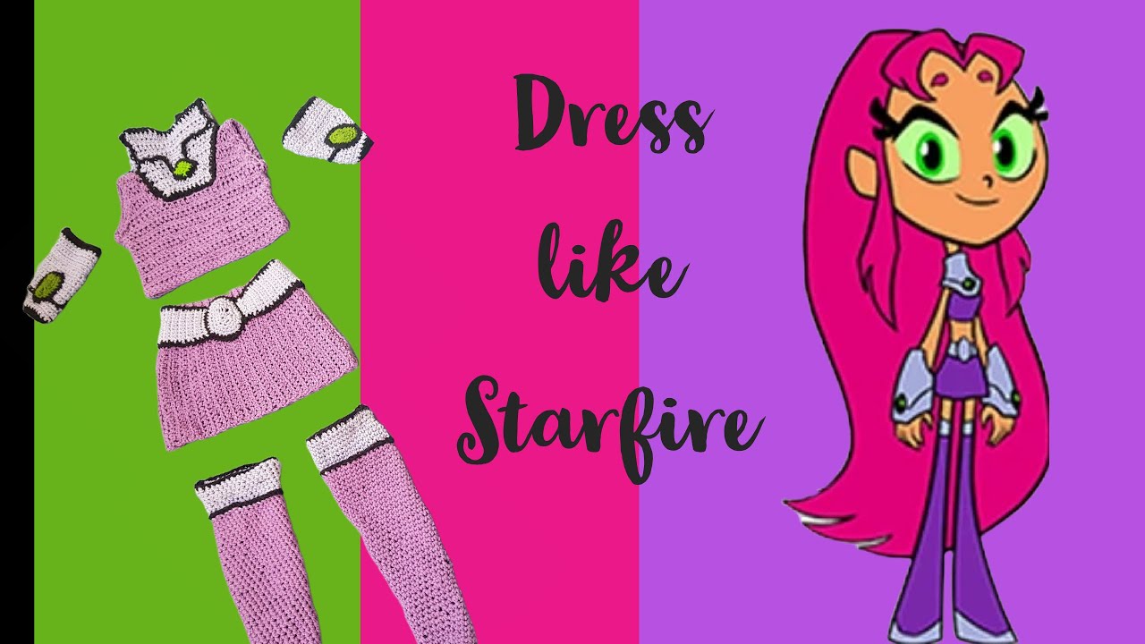 Starfire Cosplay for Kids & Adult size | Tutorial - YouTube