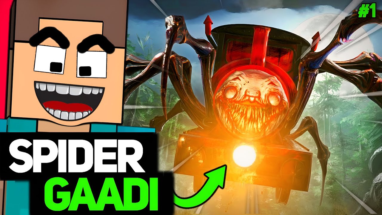 ATTACKED BY BIG SPIDER TRAIN | CHOO-CHOO CHARLES GAMEPLAY #1 - YouTube