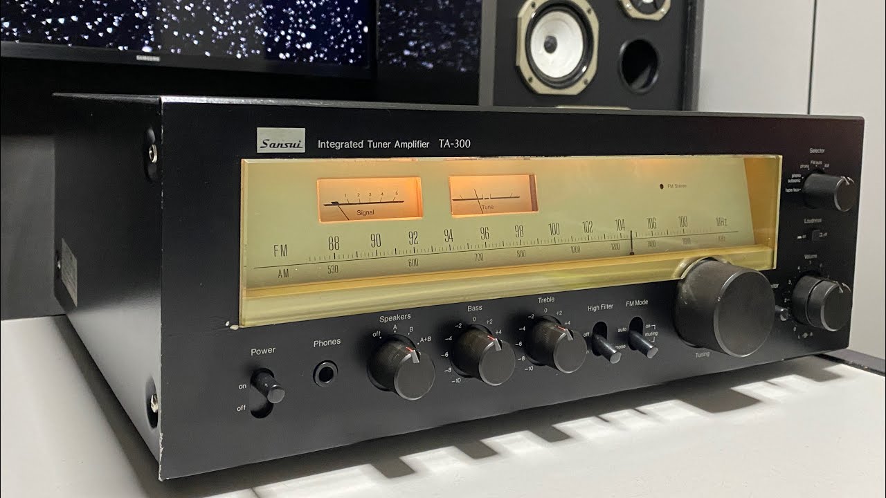 Receiver SANSUI modelo TA-300 Black - conservação raríssima - YouTube