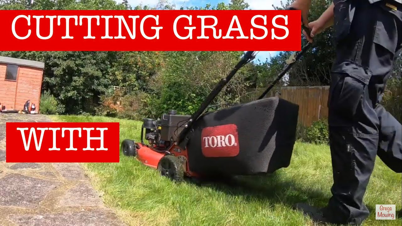 Cutting and striping grass with Toro mowers. Toro Proline and Prostripe ...