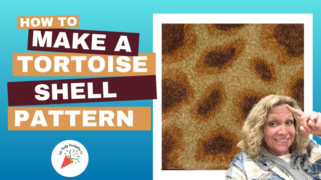 How To Make A Tortoise Shell Pattern - YouTube