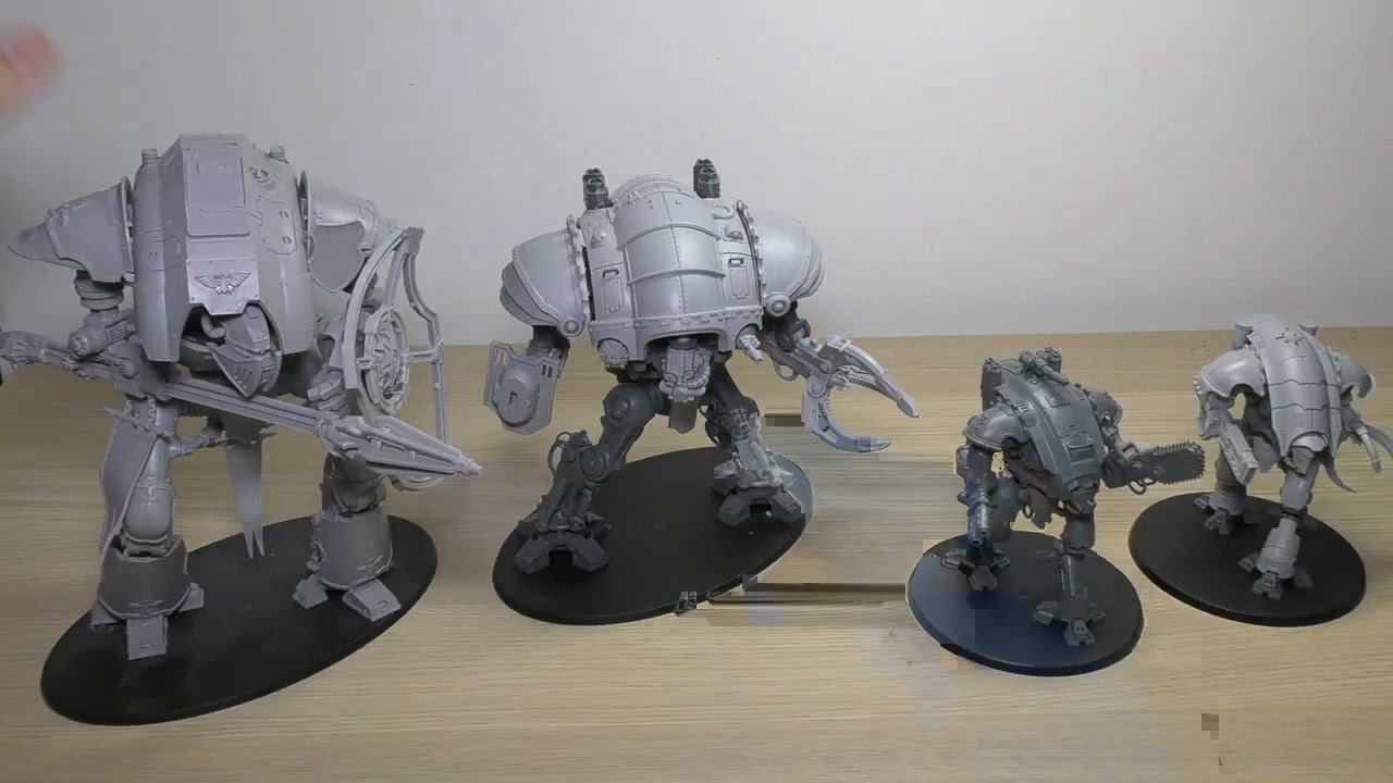 Imperial Knights - Moirax with Volkite Veuglaire and Gyges Siege Claw ...