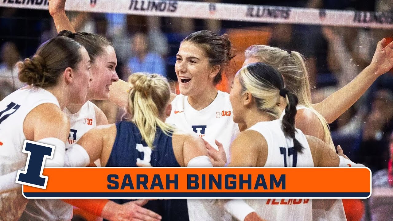 Career Highlights: MB/ OH Sarah Bingham | Illinois Volleyball - YouTube