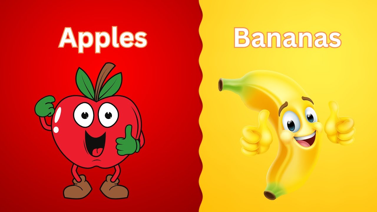 Apples and Bananas Song | Nursery Rhymes & Kids Songs - YouTube