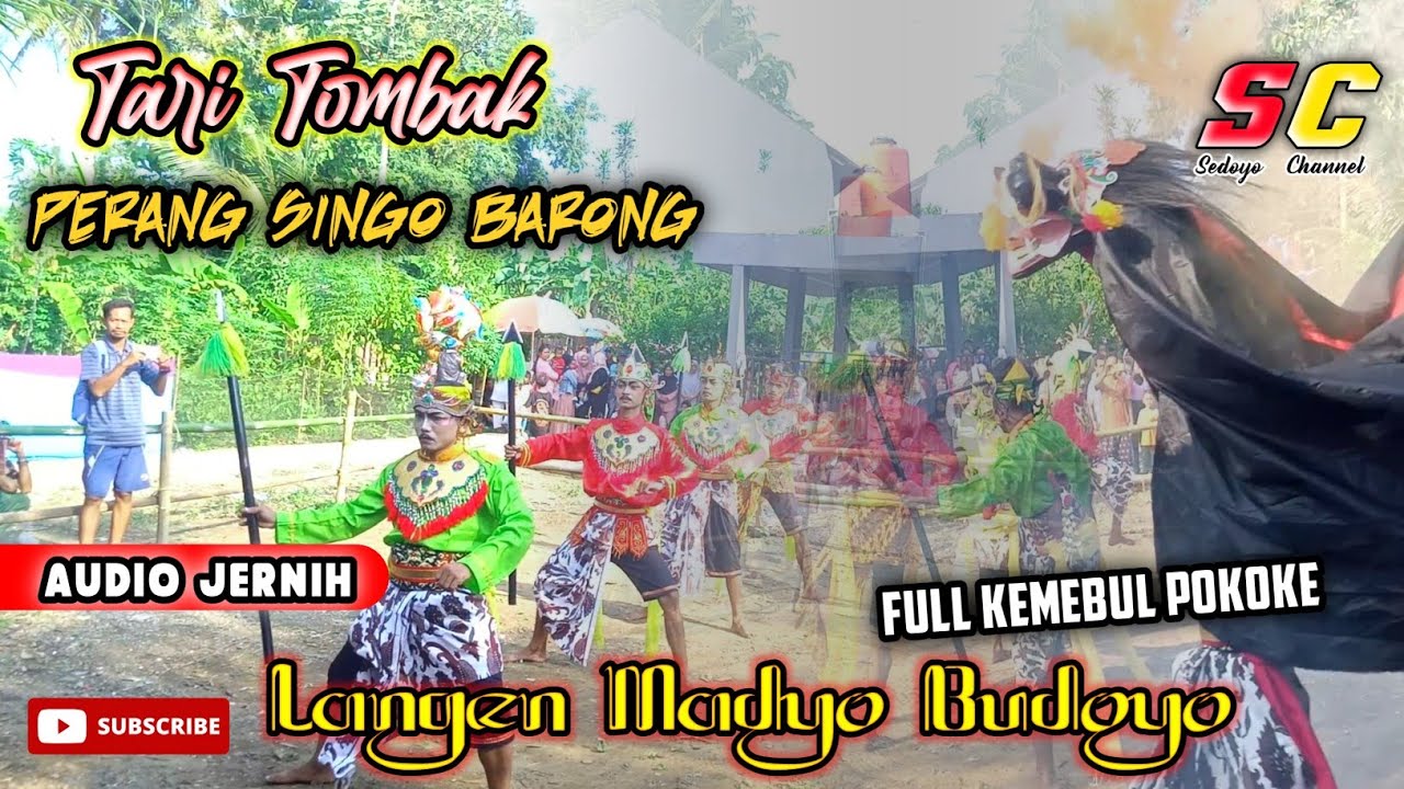 Tari Tombak Perang Singo Barong Full Asap || Ebeg LANGEN MADYO BUDOYO ...