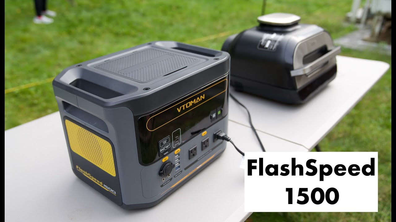 VTOMAN FlashSpeed 1500 Portable Power Station Review - YouTube