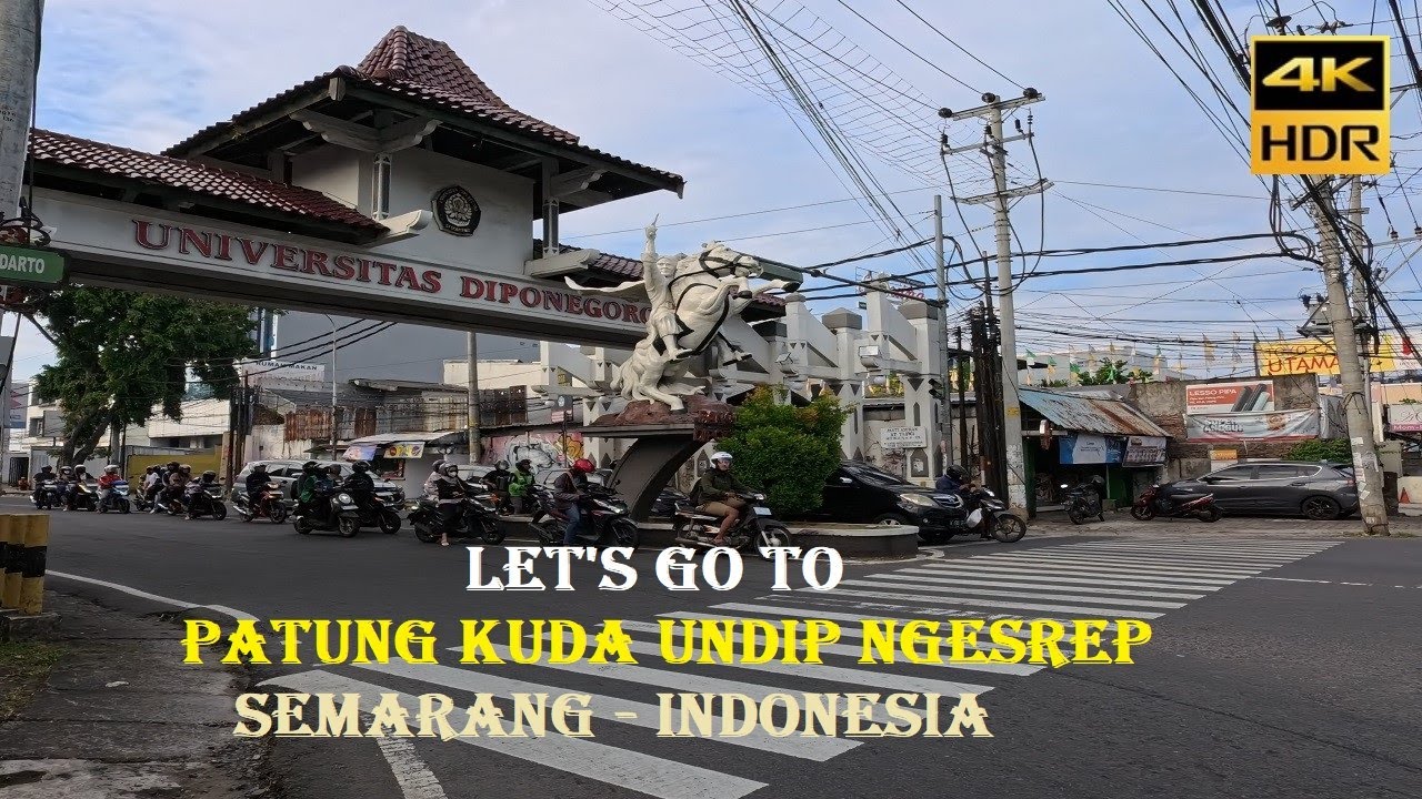 4K~ Let's go to GERBANG PATUNG KUDA NGESREP, Semarang, INDONESIA 🇮🇩 ...