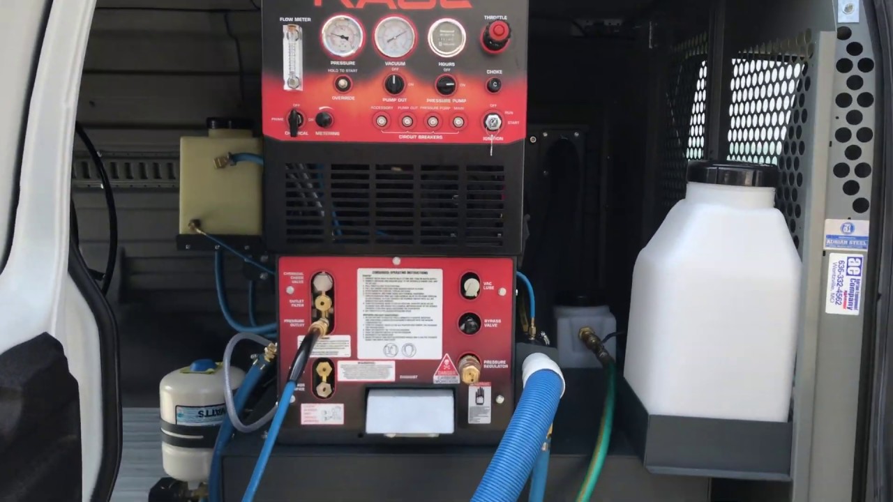 Sapphire Scientific Rage Carpet Cleaning Truckmount - YouTube