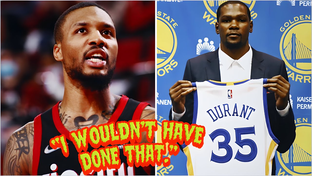 DAMIAN LILLARD STILL CRYING KEVIN DURANT JOINED STEPH & GSW OVER HIM “I ...