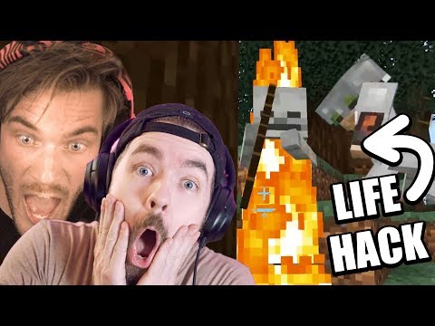 This Life Hack In Minecraft Is EPIC (Secret) w/ Pewdiepie