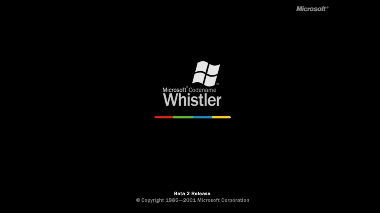Windows Whistler Beta 2 Startup Sound - YouTube