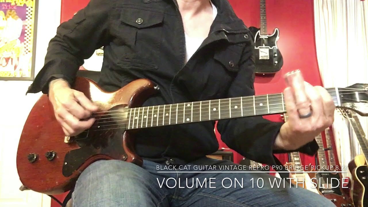 Black Cat Guitar Vintage Repro P90 - YouTube