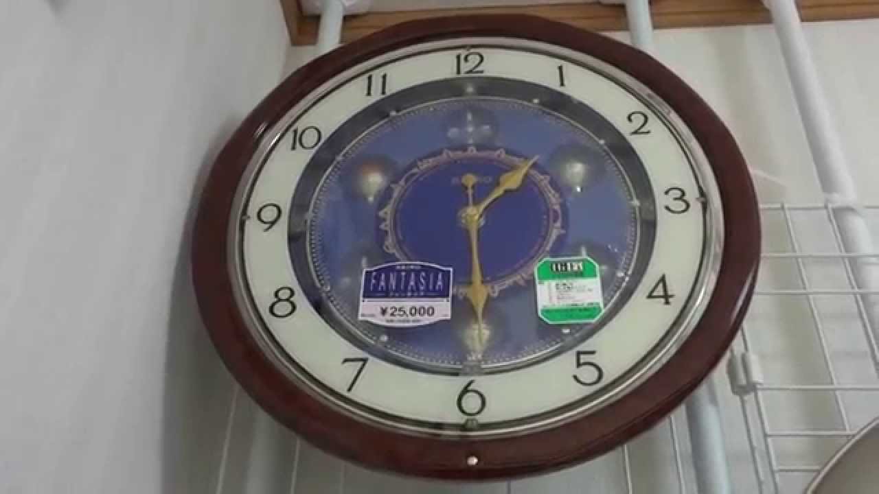 SEIKO FANTASIA RE548B からくり時計 - YouTube