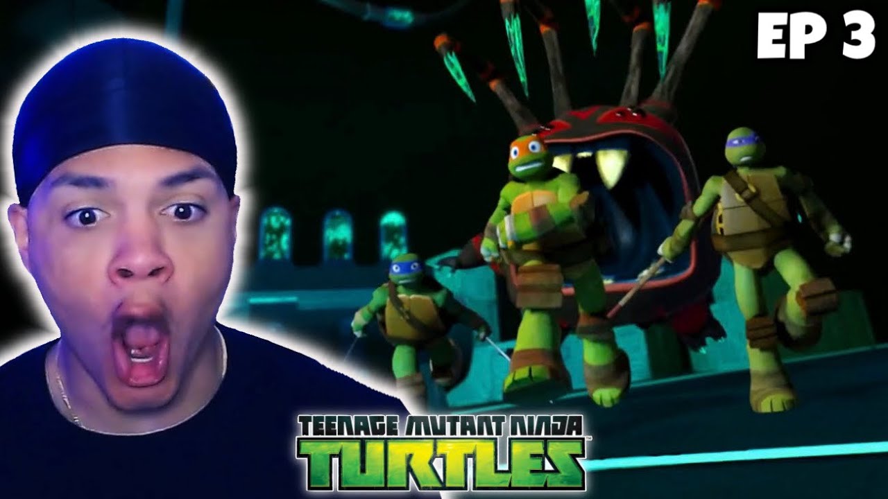 SPIDER PROBLEMS!! FIRST TIME WATCHING TEENAGE MUTANT NINJA TURTLES 2012 EPISODE 3 REACTION ...