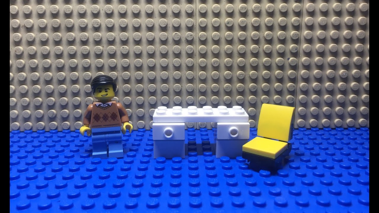 Tutorial: How to make a Lego Table and Chair - YouTube