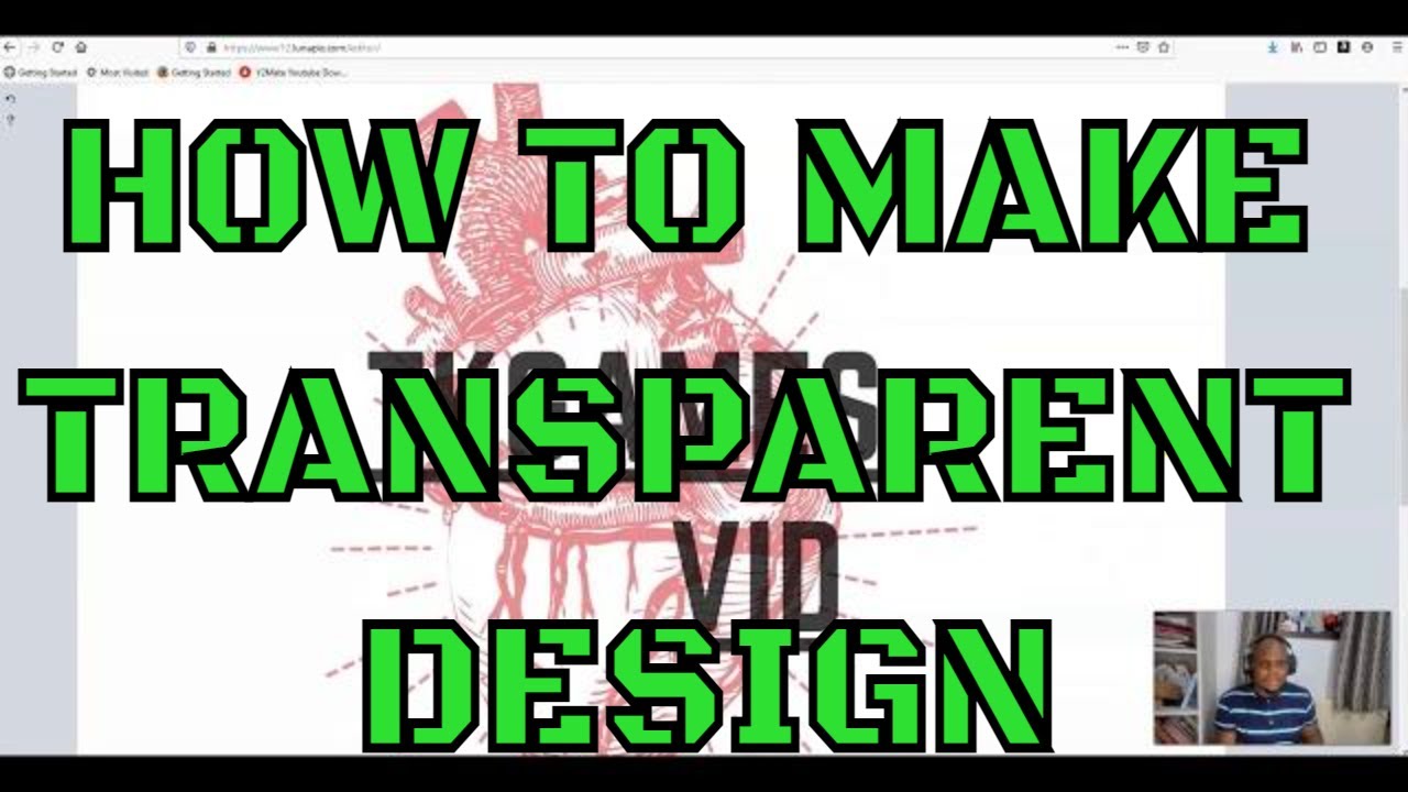 How to make Transparent t-shirt or logo Design - YouTube