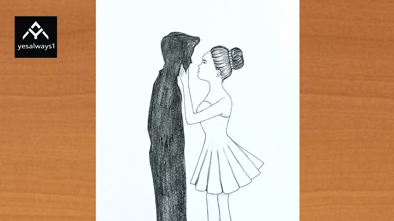 How to draw couple drawing || couple drawing tutorial for beginner || step by step pencil ...