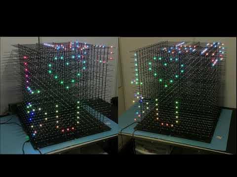3D led cube 16x16x16 of larry.ya Edited Styles Demo - 6 - YouTube