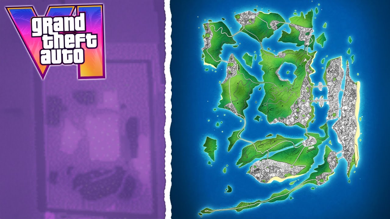 GTA VI TEASER MAP CONCEPT - YouTube