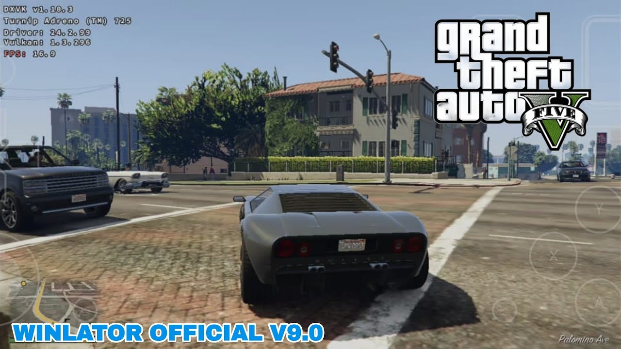 GTA V Winlator Official v9.0 Gameplay Settings Low And Devices (PC ...