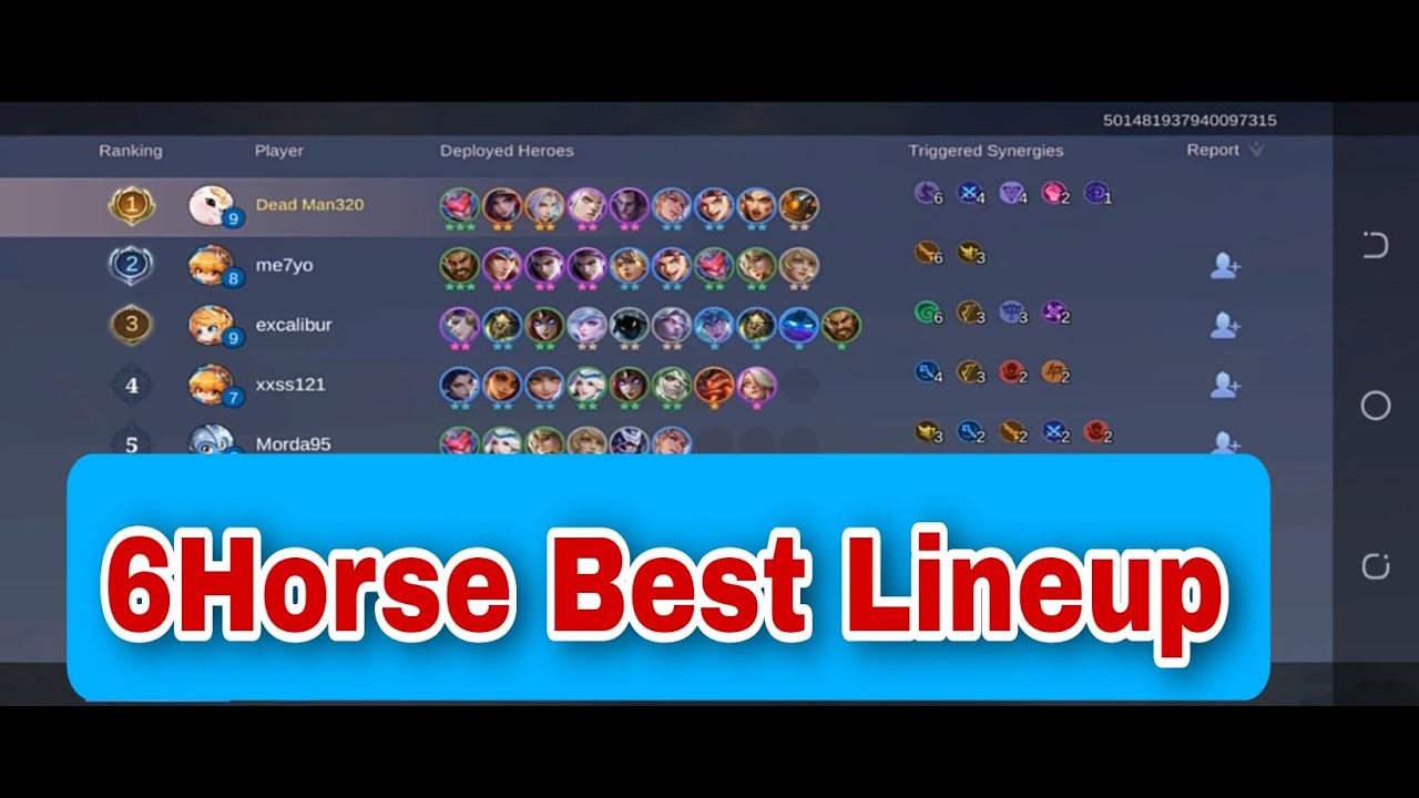 Mobile Legend Bang Bang Magic Chase 6 Horse Best Lineup - YouTube