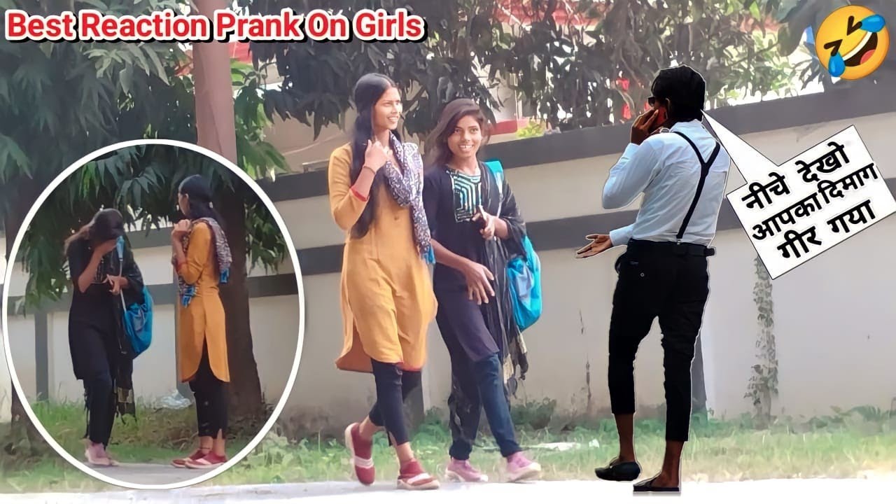 Best Reaction Prank On Girls 🤣 | Funny Video | Reaction Video | Prank ...